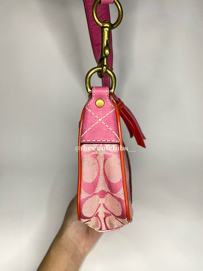 Coach Demi Pink Metallic Signature Limited Edition, Luxury, Bags ...