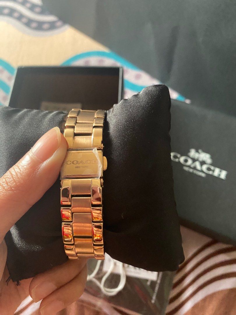 Coach Women Boyfriend Watch in Rose Gold Stainless Steel, Women's ...