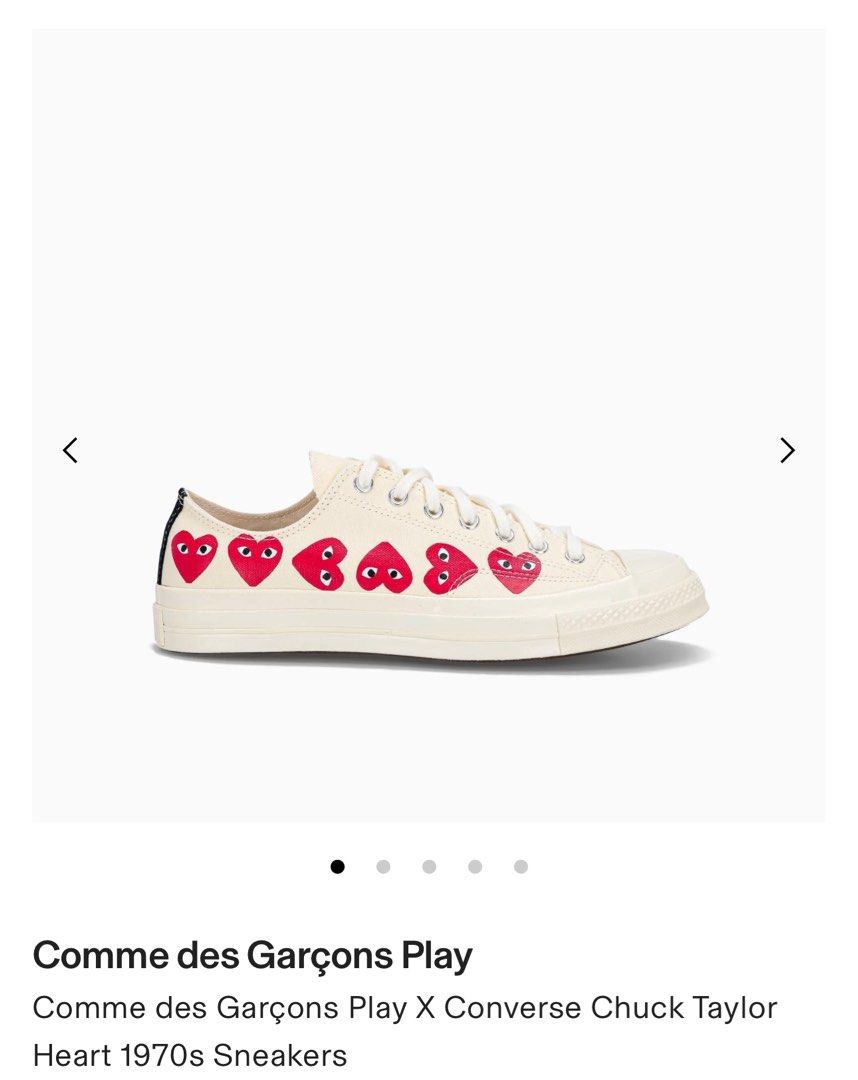 Comme Des Garcons CDG Play x Converse Unisex Shoes, Women's Fashion ...