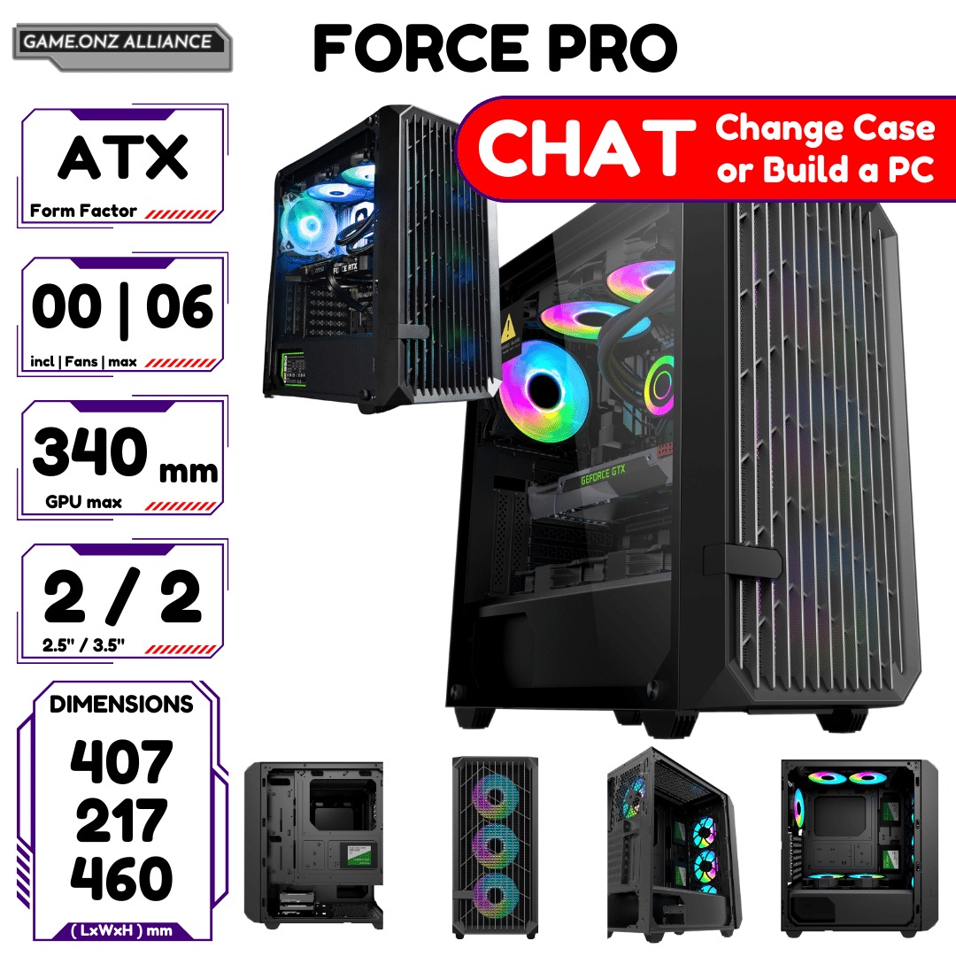 COMSTAR FORCE PRO PC CASING CHASSIS | ATX MATX MOBO ATX PSU | COMPONENT ...