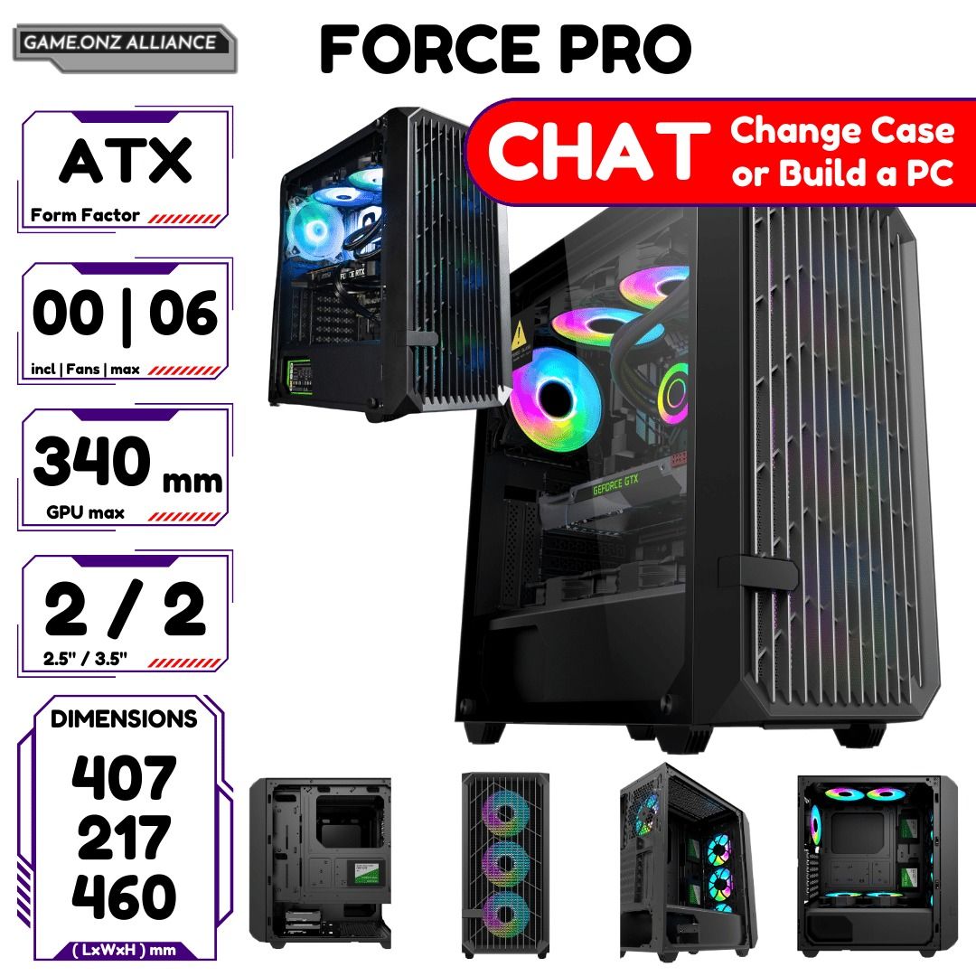COMSTAR FORCE PRO PC CASING CHASSIS | ATX MATX MOBO ATX PSU | COMPONENT ...