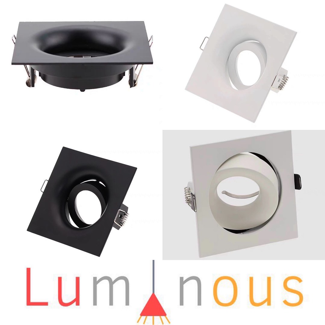 Concave Gu10 Square Led Spotlight, Furniture & Home Living, Lighting ...