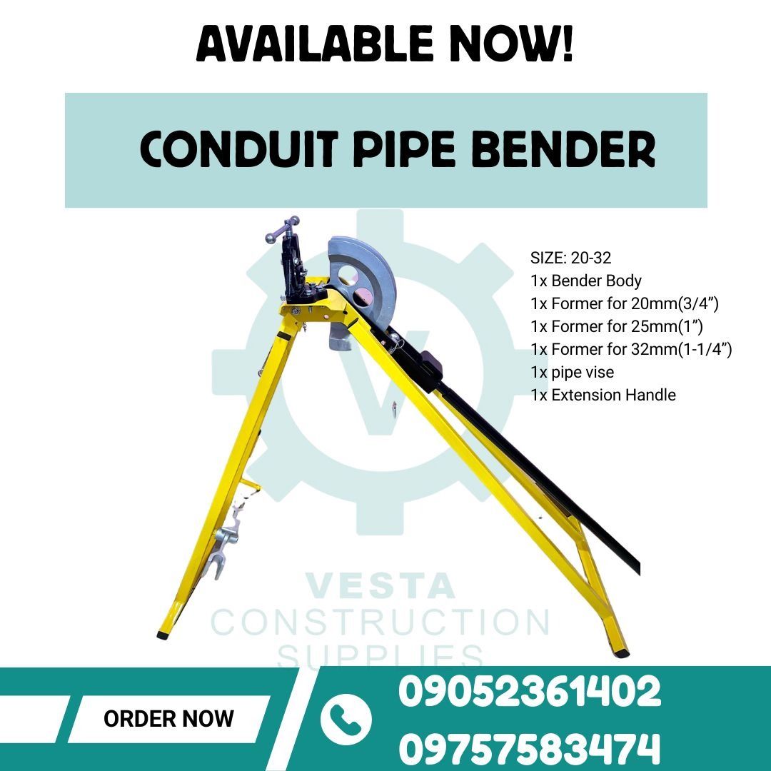 CONDUIT PIPE BENDER, Commercial & Industrial, Construction Tools ...