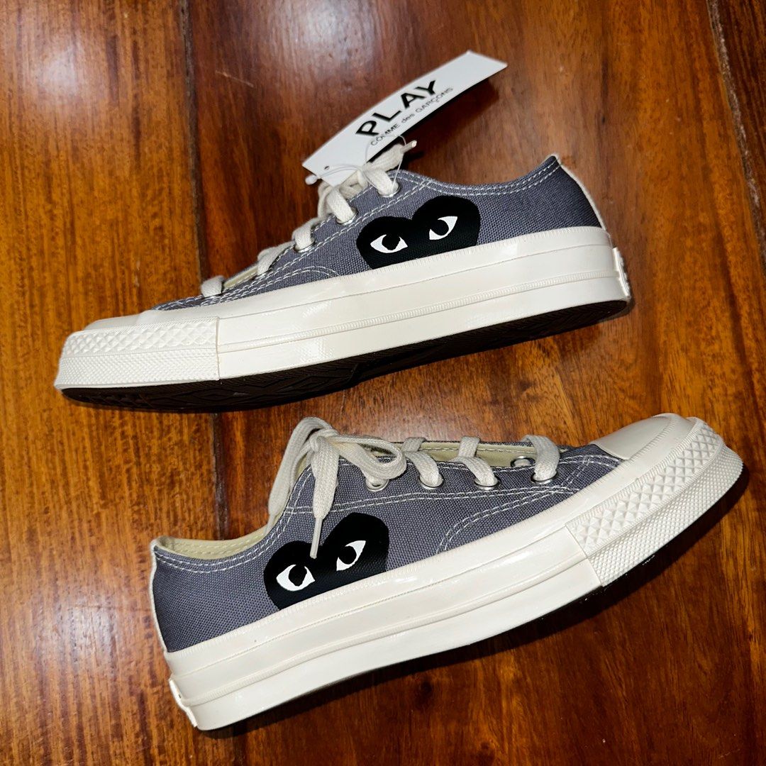 Converse CDG GRAY (AUTHENTIC), Women's Fashion, Footwear, Sneakers on ...