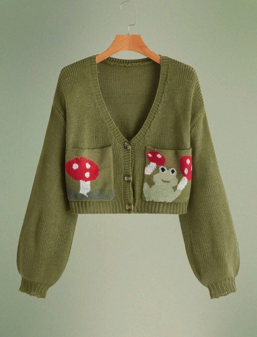 Cottagecore Cardigan, Women's Fashion, Tops, Longsleeves on Carousell