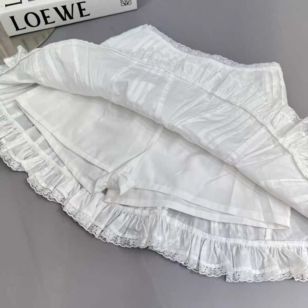 Cottagecore Lace & Ribbon Mini Skirt, Women's Fashion, Bottoms, Skirts ...