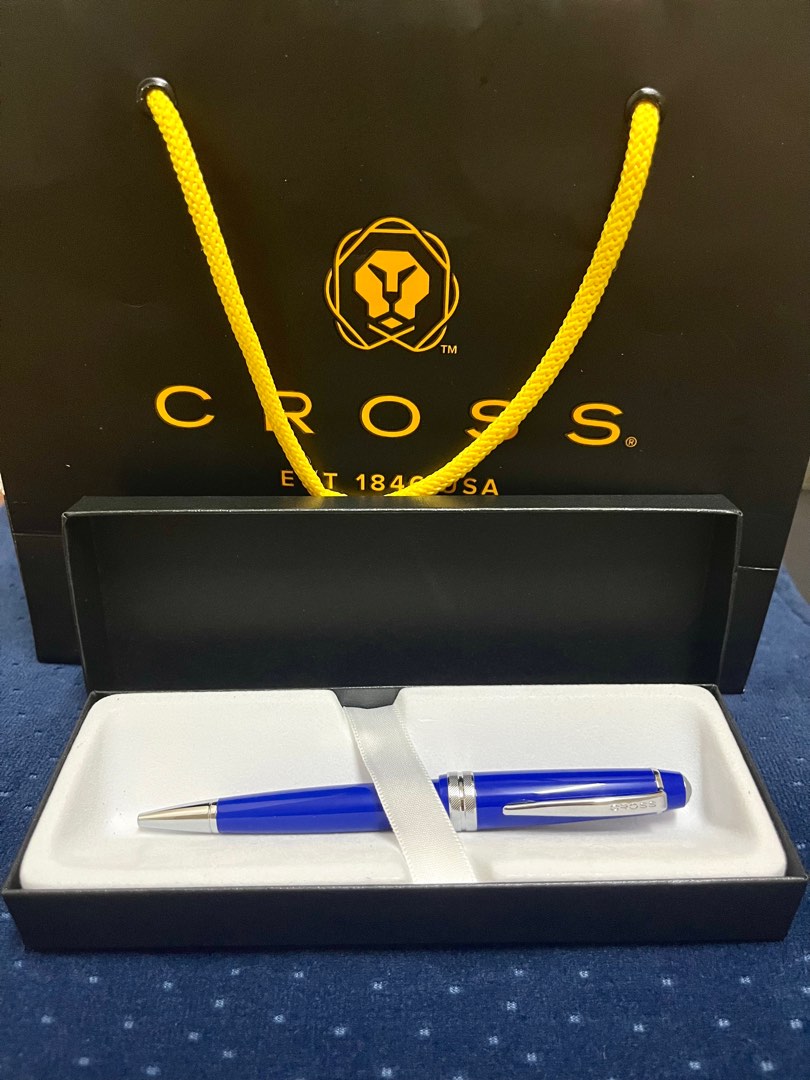 CROSS Ball-point blue pen Stylo Bille, Hobbies & Toys, Stationary ...