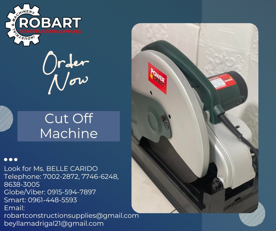 Cut Off Machine, Commercial & Industrial, Construction Tools & Equipment on Carousell