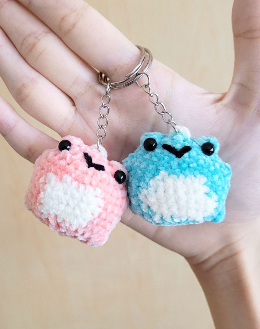 Cute Custom Handmade Tiny Chonky Frog Crochet Squishy Soft Plushie ...