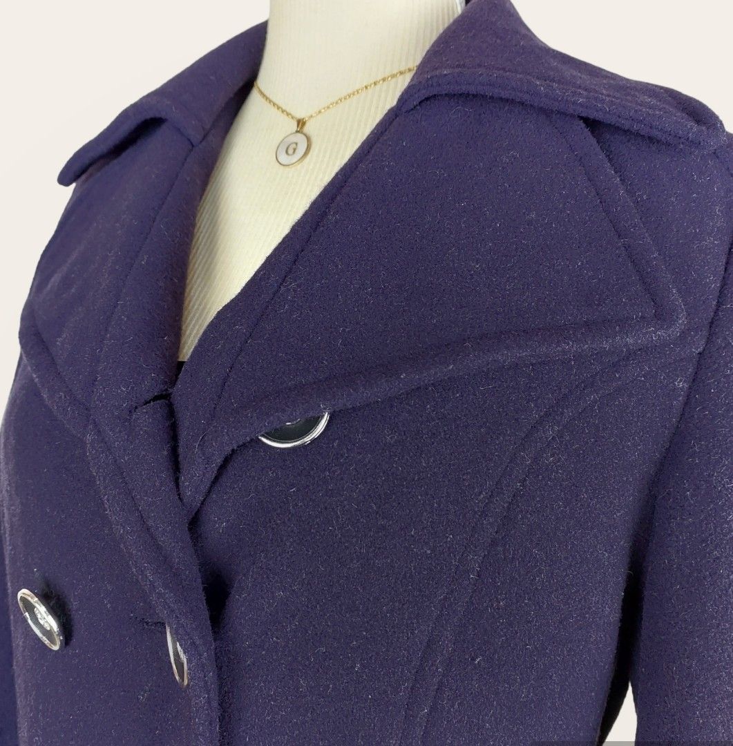 Dark purple wool coat, Women's Fashion, Coats, Jackets and Outerwear on ...