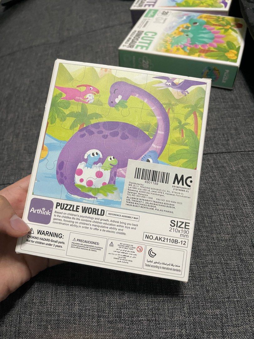 Dinosaur children puzzle, Hobbies & Toys, Toys & Games on Carousell
