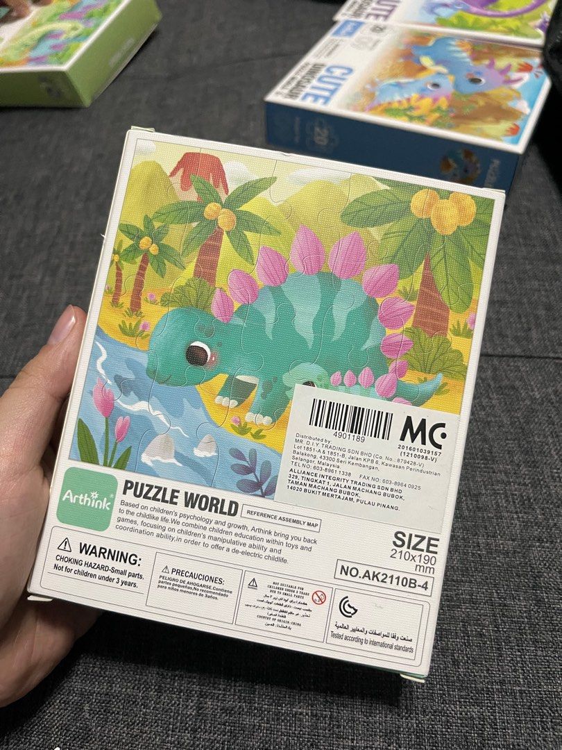 Dinosaur children puzzle, Hobbies & Toys, Toys & Games on Carousell