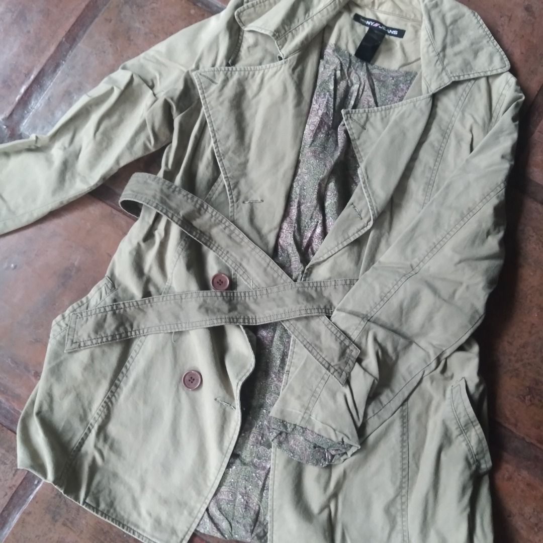 DKNY Jacket faded army green, Women's Fashion, Coats, Jackets and ...