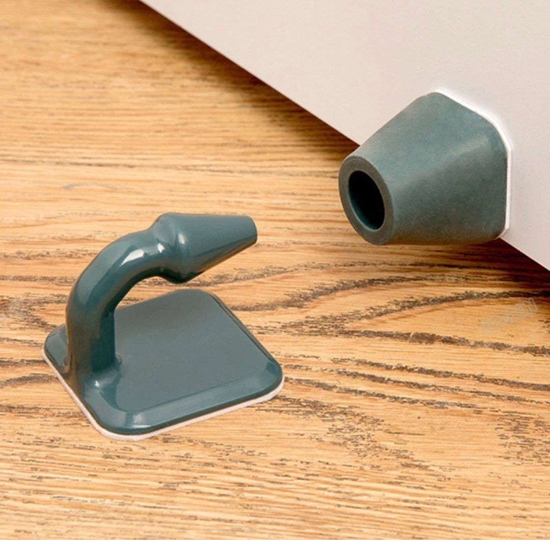 Door stopper (stick on and no drilling needed), Furniture & Home Living ...