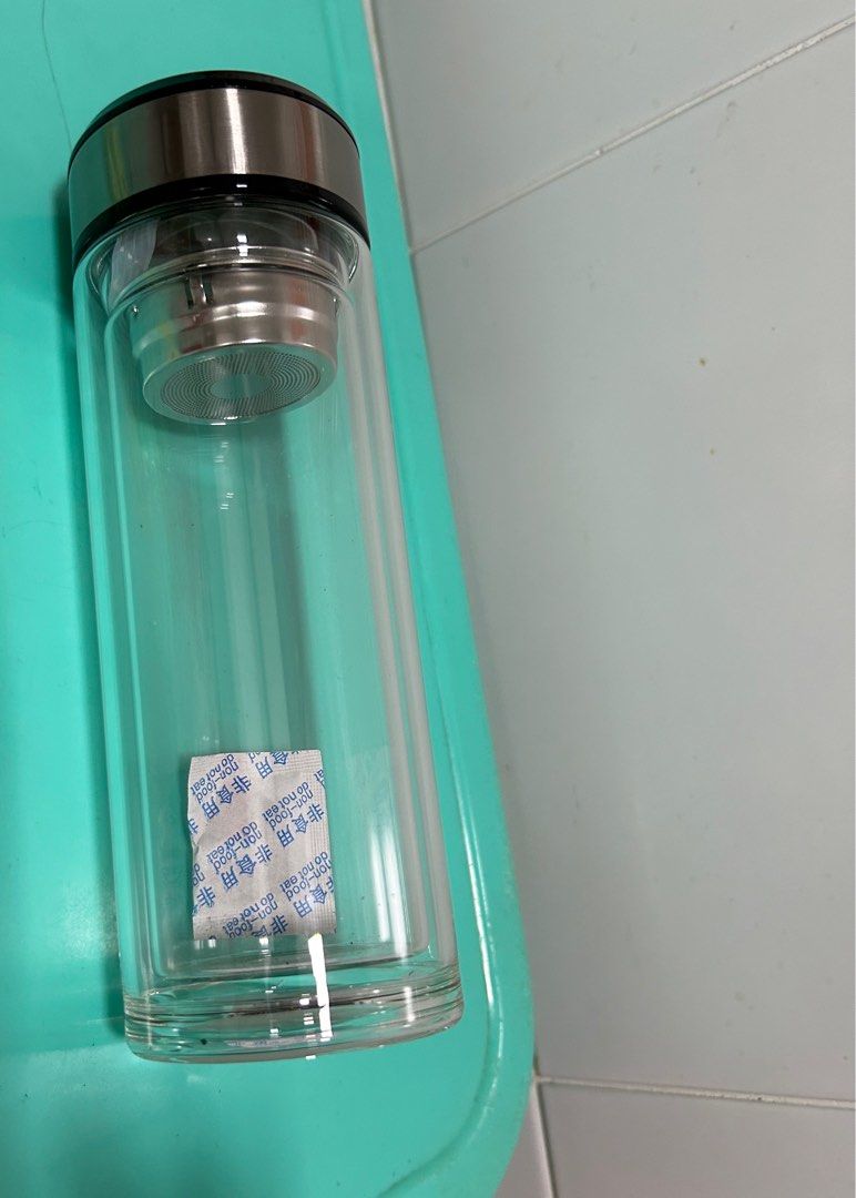 Double Wall Glass Bottle 400ml Furniture And Home Living Kitchenware And Tableware Water