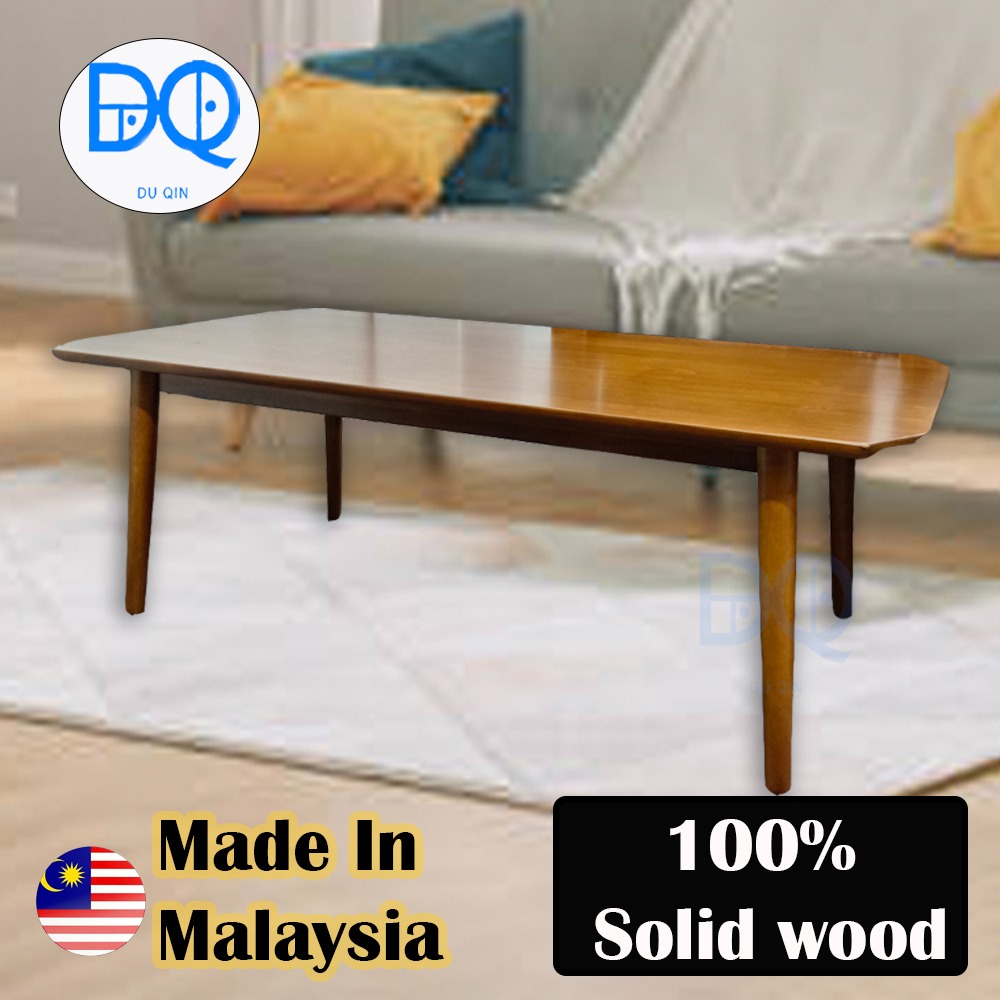 Du Qin 4.2ft Coffee Table Living Room Solid Wood Meja Kopi Ruang Tamu ...