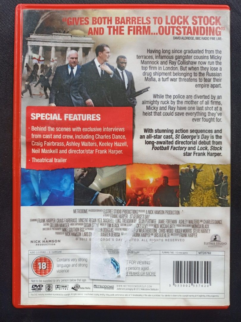 DVD St George's Day, Hobbies & Toys, Music & Media, CDs & DVDs on Carousell