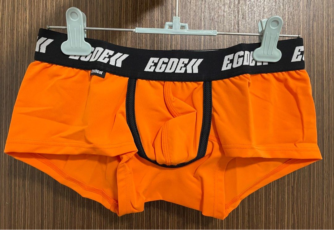 EGDE Beat Super Low Rise Boxer Shorts, Orange, Men's Fashion, Bottoms ...