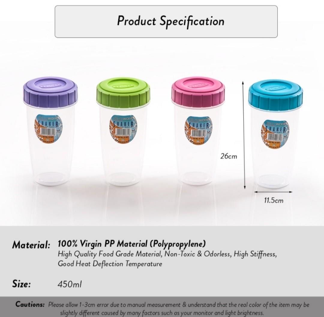 Elianware shaker bottle 450ml, Furniture & Home Living, Kitchenware ...