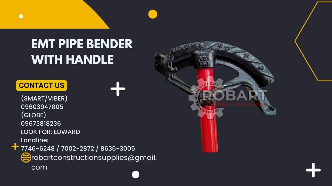 EMT PIPE BENDER, Commercial & Industrial, Construction Tools ...