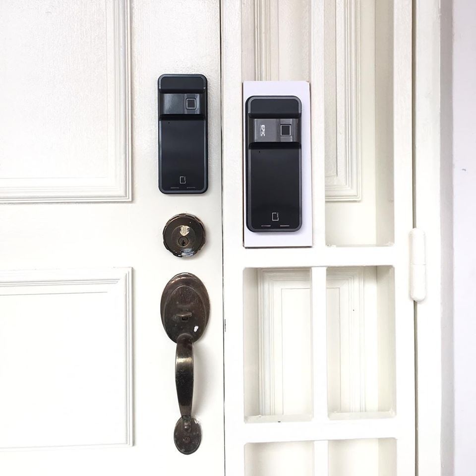 Epic 5G Door Digital Lock + Epic 6G Pro Dual Fingerprint Gate Digital ...