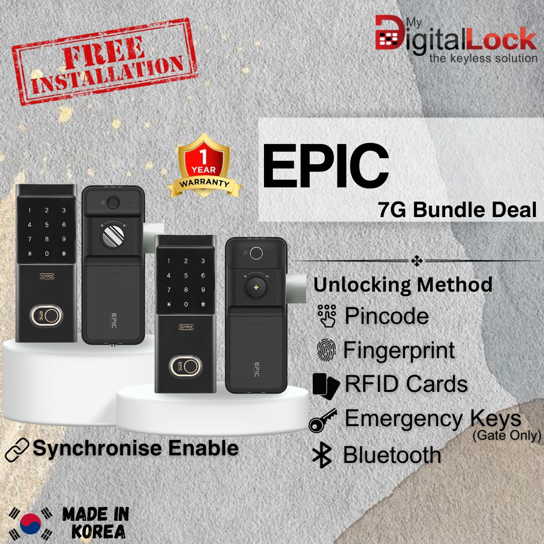 Epic 7G Smartphone Digital Lock Bundle Deal (Made in Korea), Furniture ...
