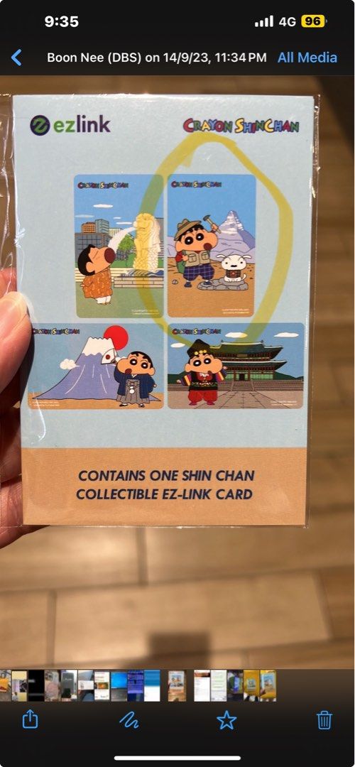 EZ-Link Card - Crayon Shin, Hobbies & Toys, Travel, Travel Essentials ...