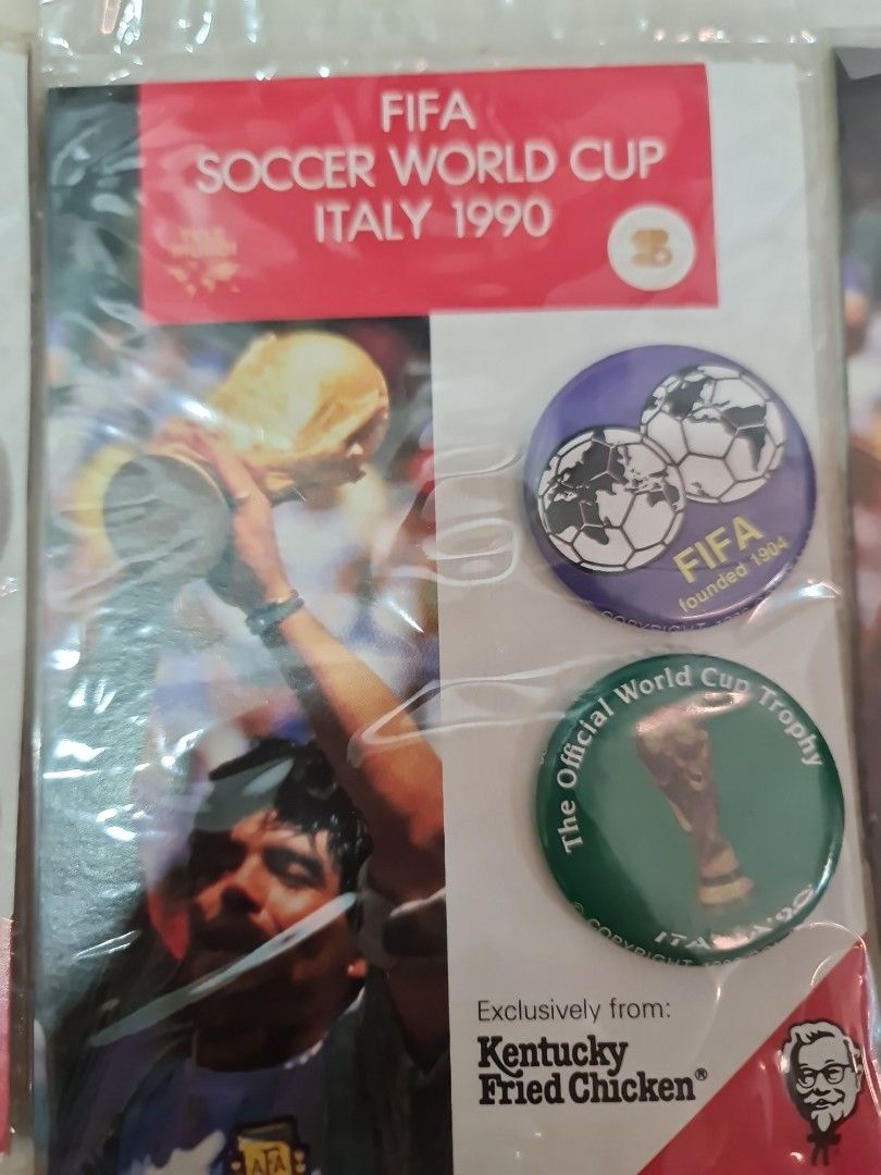 FIFA 1990 World Cup badges, Sports Equipment, Sports & Games, Racket ...