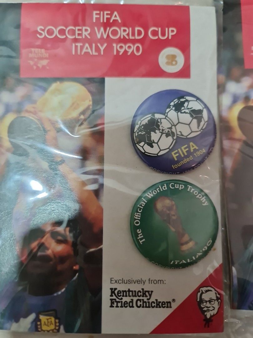 FIFA 1990 World Cup badges, Sports Equipment, Sports & Games, Racket ...
