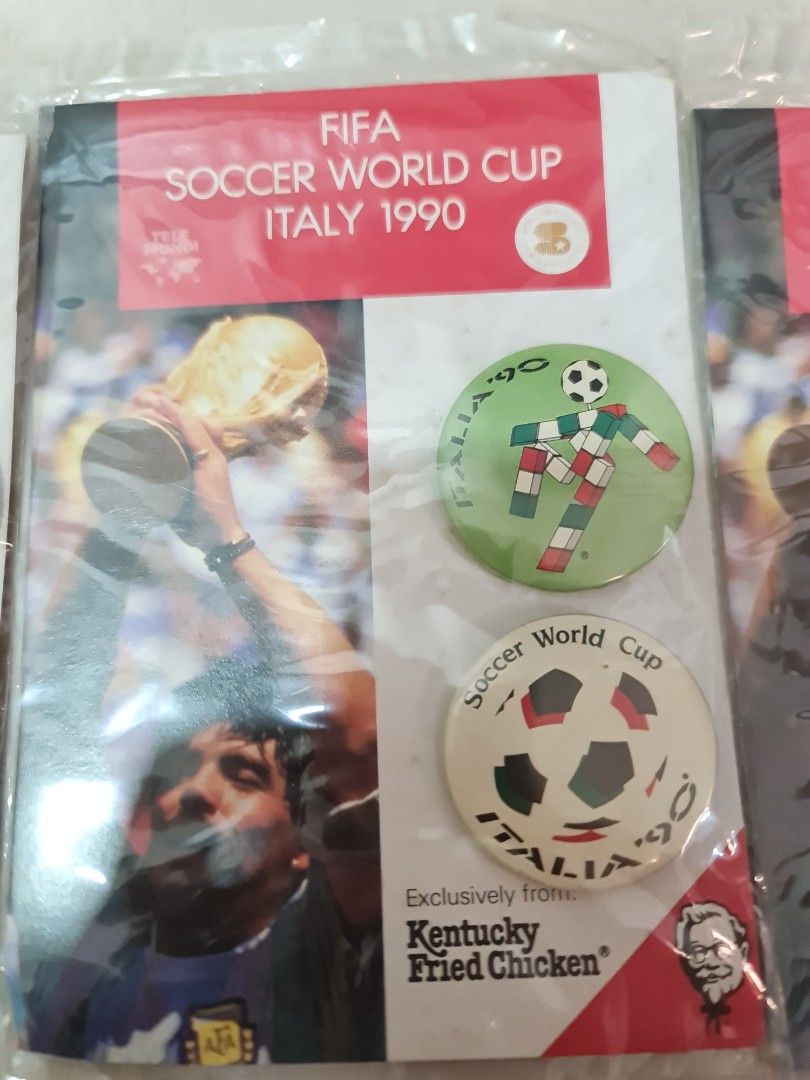 FIFA 1990 World Cup badges, Sports Equipment, Sports & Games, Racket ...