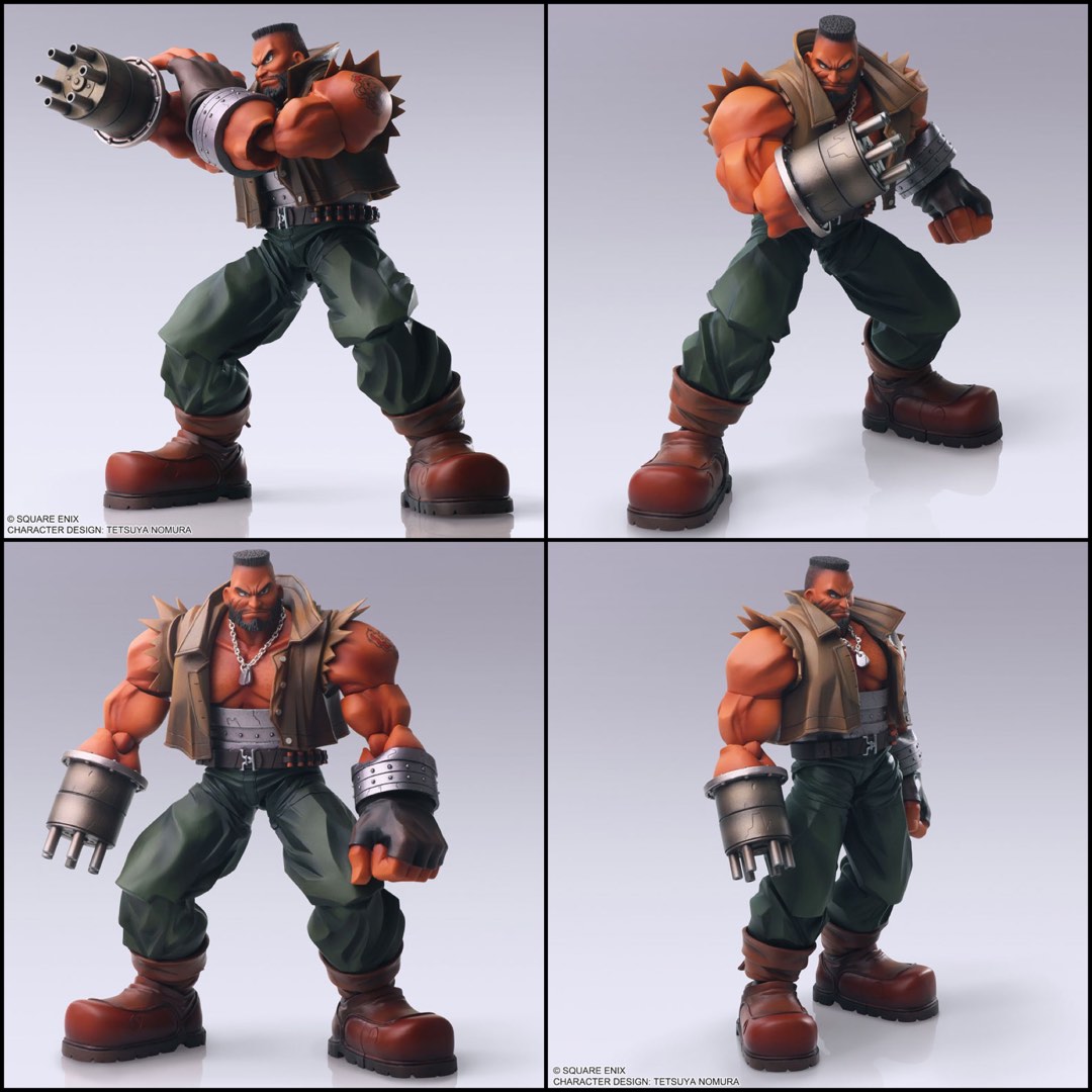 Final Fantasy VII BRING ARTS [Barret Wallace], Hobbies & Toys, Toys ...