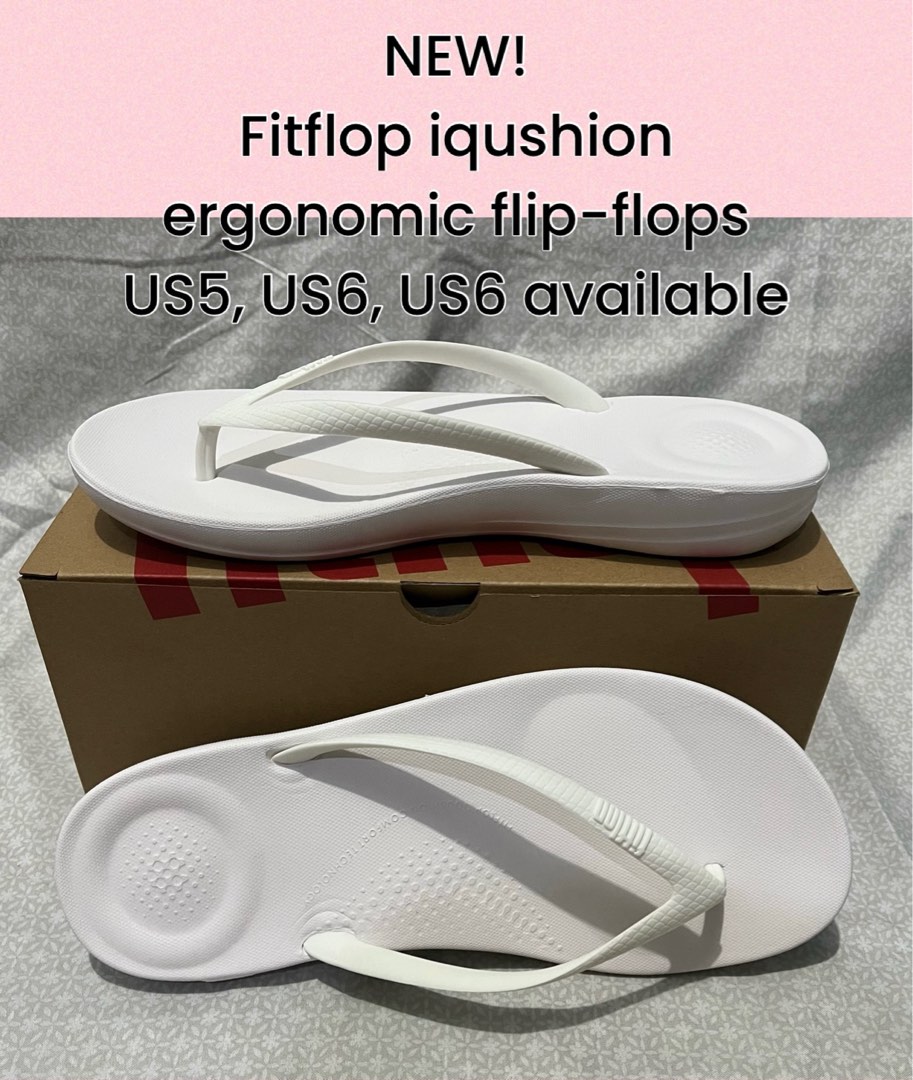 Fitflop iqushion ergonomic flip-flops, Women's Fashion, Footwear, Slippers and slides on Carousell
