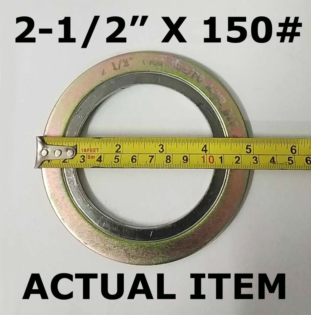 FLEXITALLIC GASKET 2-1/2" x 150# SPIRAL WOUND GASKET 304/FG ASME B16.20, Furniture & Home Living ...