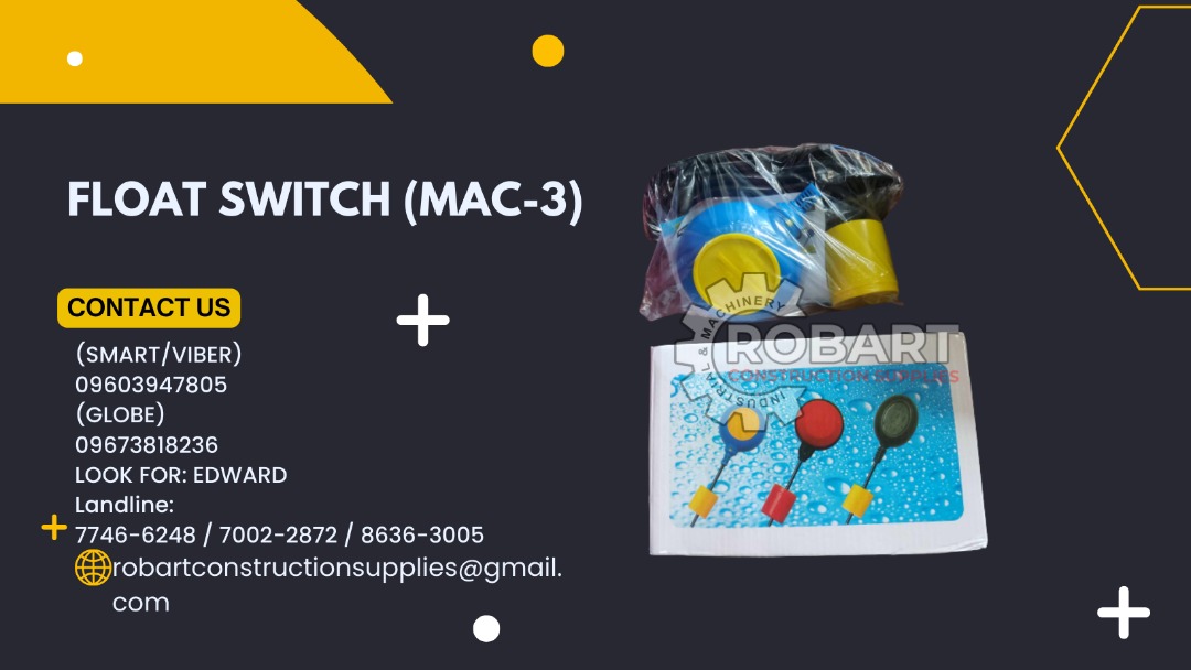 FLOAT SWITCH MAC-3, Commercial & Industrial, Construction & Building ...