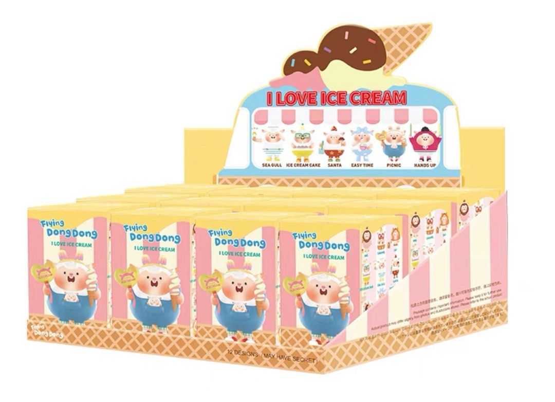 FLYING DONG DONG I LOVE ICE CREAM POPMART / FULL SET / SINGLE BLIND BOX ...