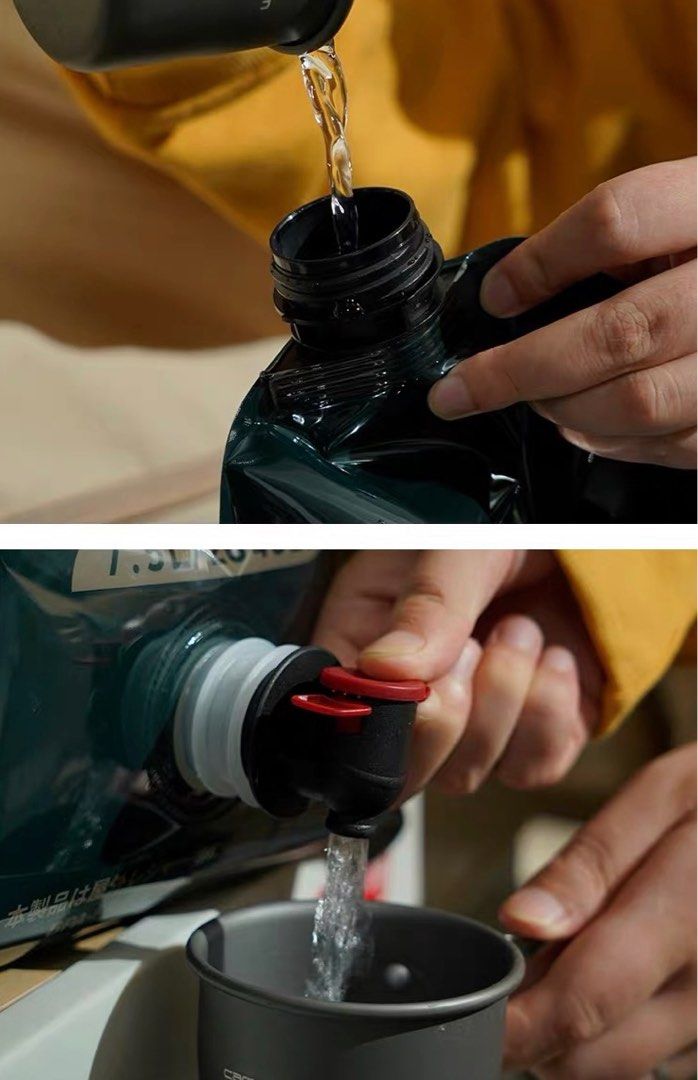 Folding water bag with Gusset Faucet 7l for camping and outdoor ...