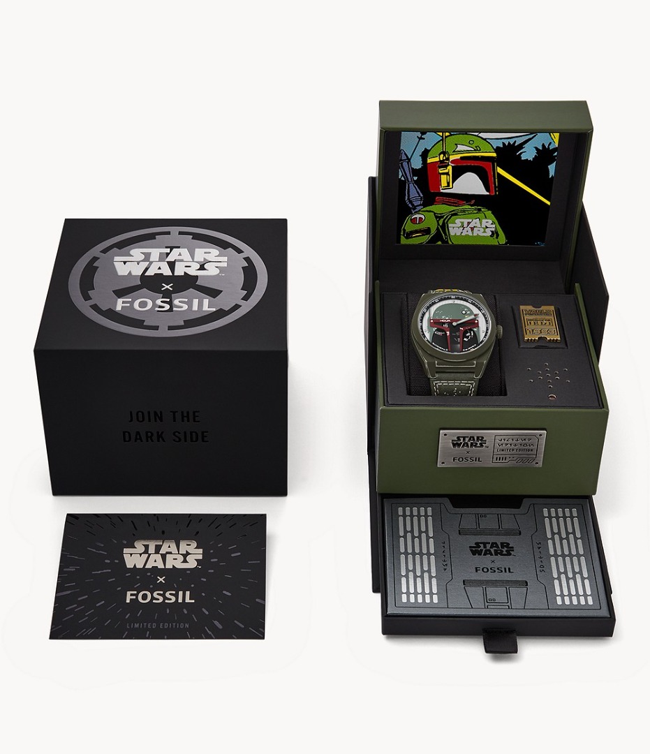 Fossil Limited Edition Star Wars Boba Fett Automatic Ventile Strap ...