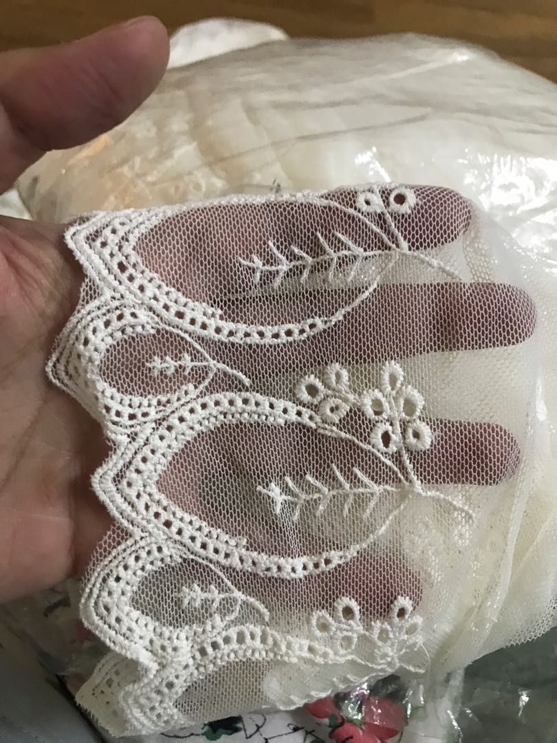 French Lace Border white colour, Hobbies & Toys, Stationery & Craft ...
