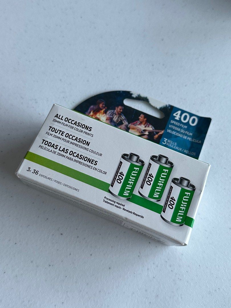 FUJIFILM ISO 400 - 07/2025 expiry - 3 rolls of 36 exposures ...
