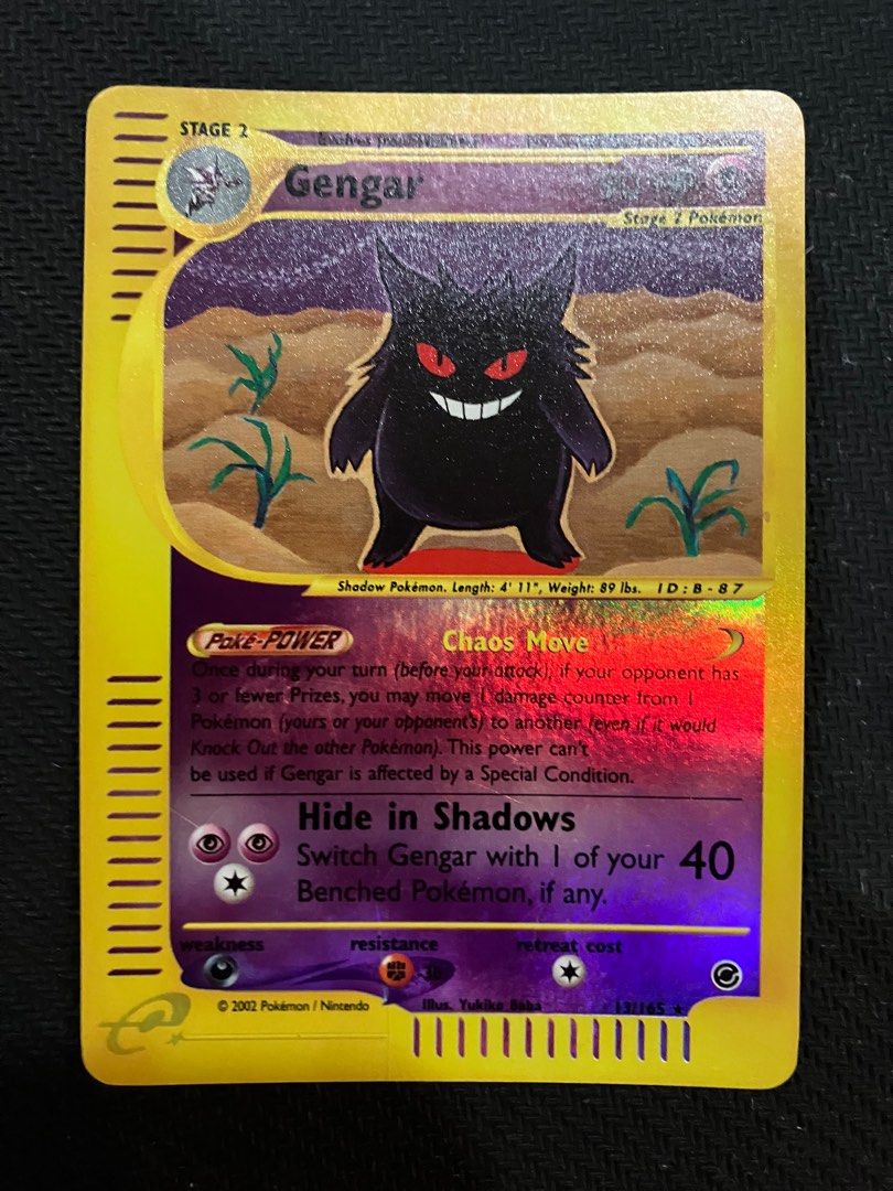 Gengar [Reverse Holo] #13 Pokemon Expedition Pokemon Cards/TCG, Hobbies ...