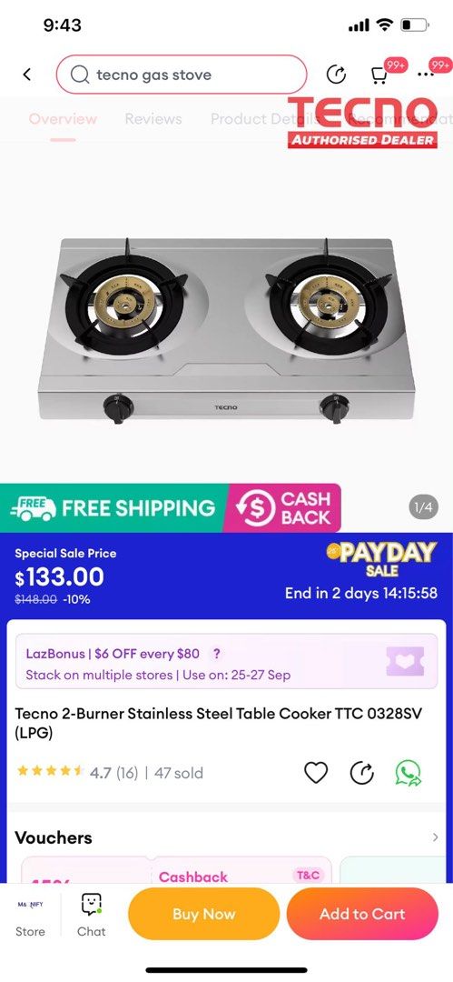 Gas Stove, TV & Home Appliances, Kitchen Appliances, Other Kitchen ...