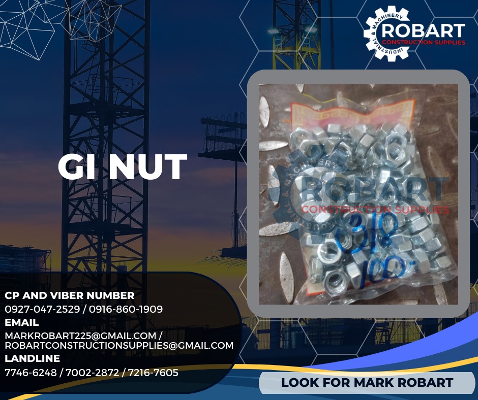 GI Nut, Commercial & Industrial, Construction Tools & Equipment on ...