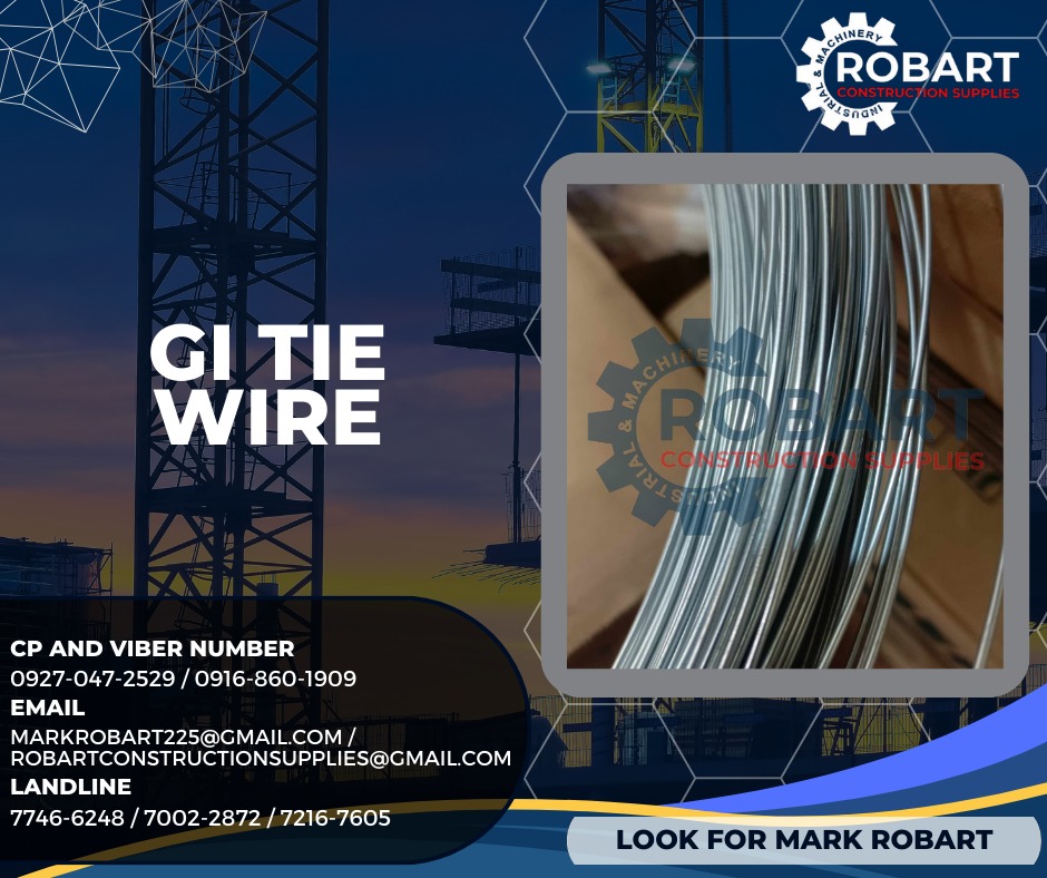 GI Tie Wire, Commercial & Industrial, Construction & Building Materials ...