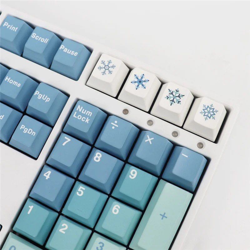 GMK Yeti; Blue and white gradient keycaps only, Computers & Tech, Parts ...