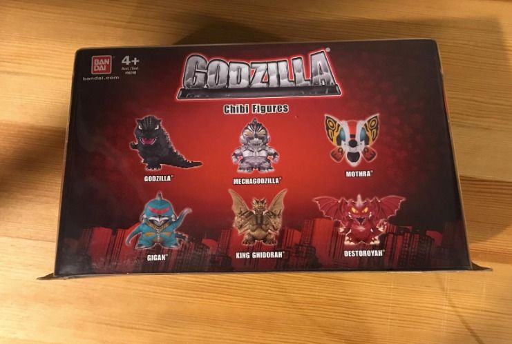 Godzilla Chibi Figures 6 Packs Bandai 4.5" Figure Mechagodzilla Mothra ...