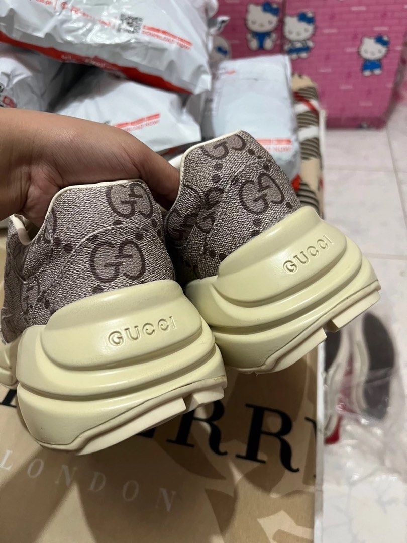 Gucci Rython Beige, Women's Fashion, Footwear, Sneakers on Carousell