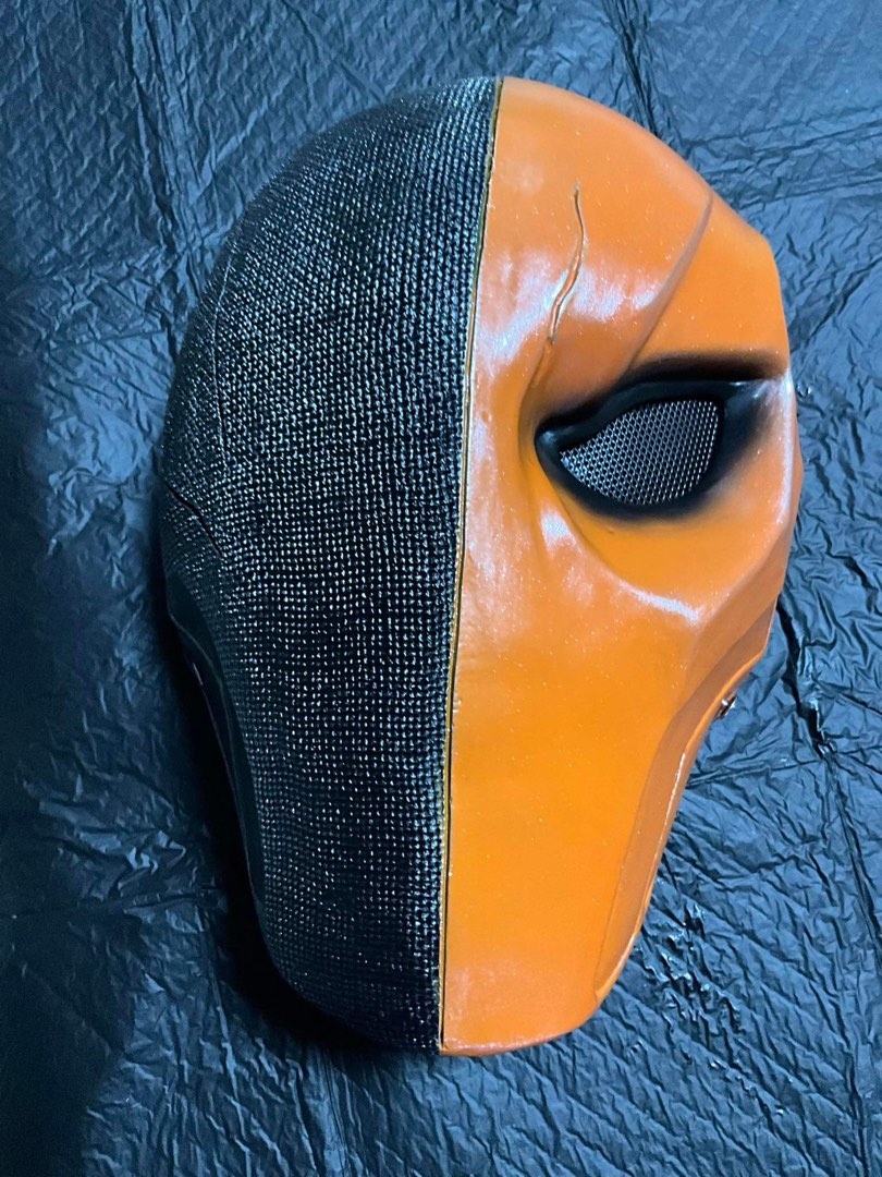 Halloween mask deathstroke dc hard resin not cheap plastic collectible ...