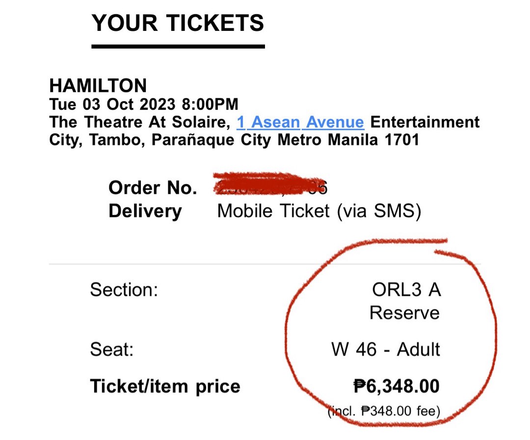 Hamilton in Manila, Tickets & Vouchers, Event Tickets on Carousell