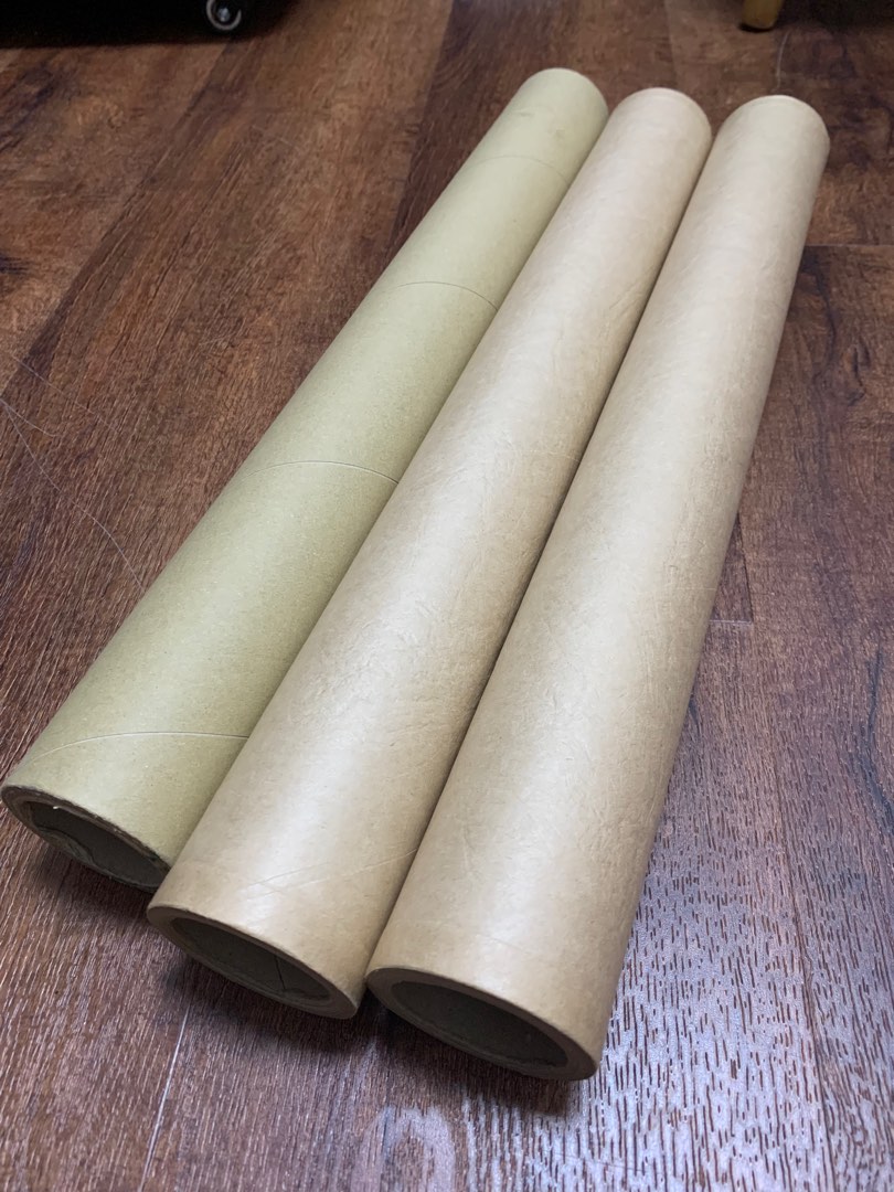 Hard solid Cardboard Roll Art Scroll (51cm length), Hobbies & Toys ...