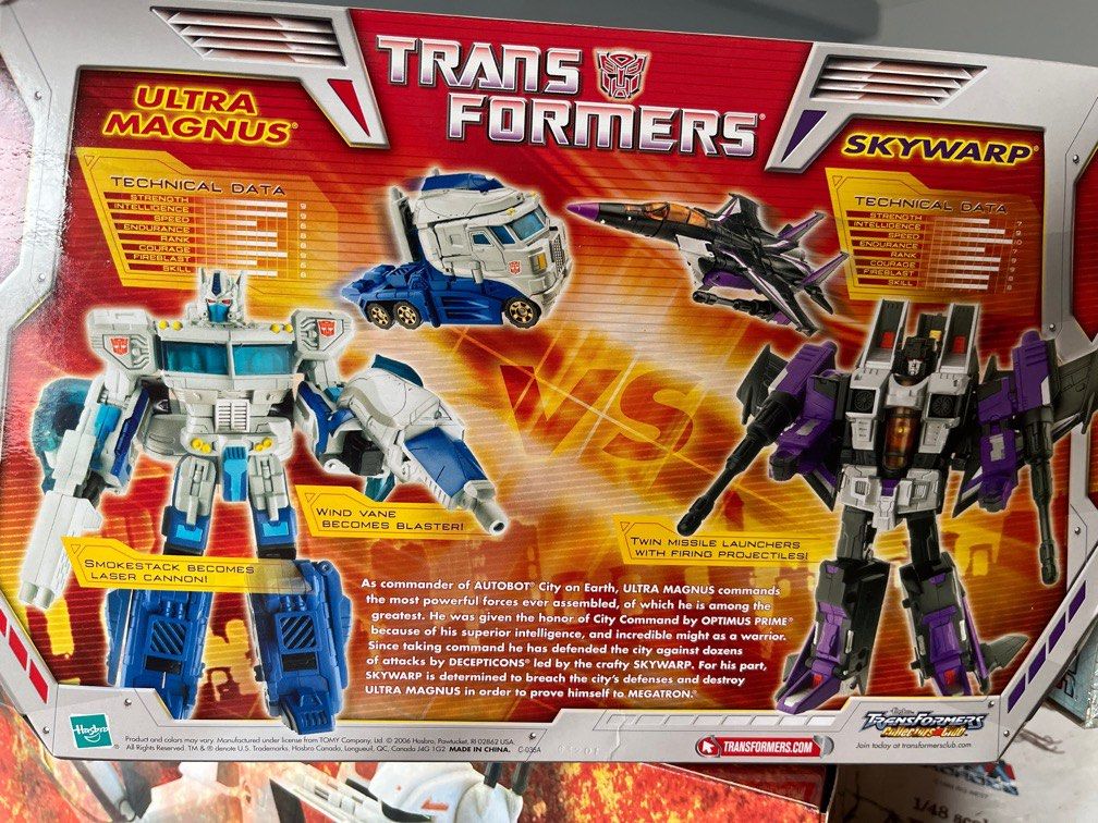 Hasbro Transformers Ultra Magnus and Skywarp Giftset, Hobbies & Toys ...